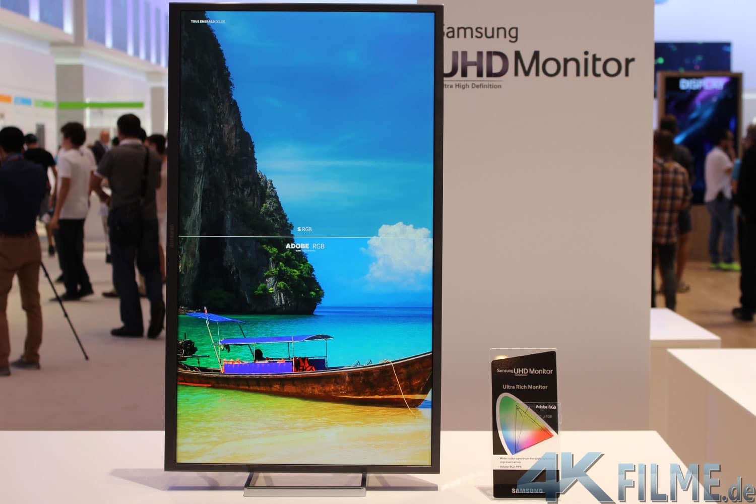 Neuer 4K Monitor von Samsung auf der IFA 2013 - Prototyp - 4K Filme